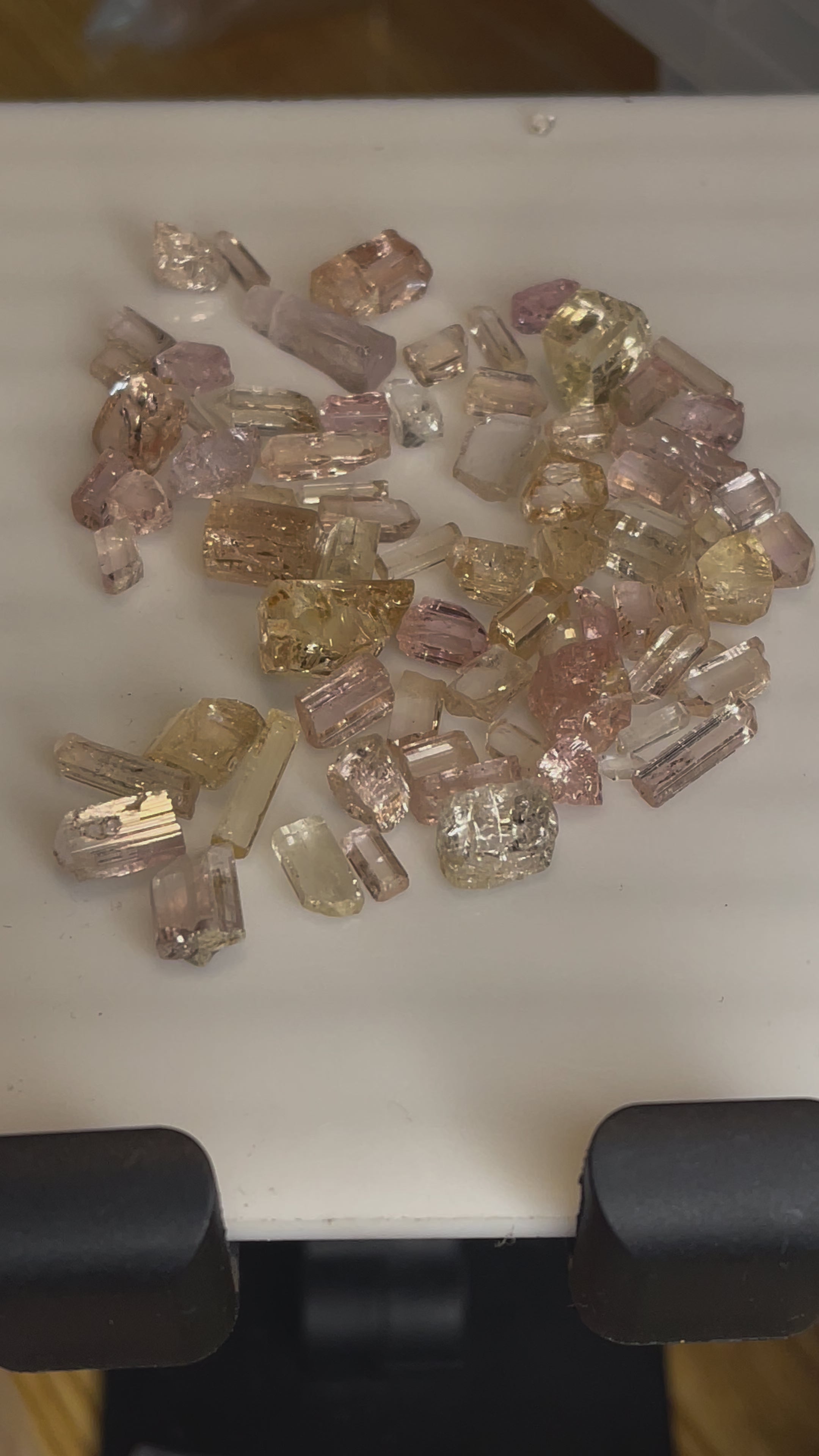 Rare Katlang Golden Pink Raw Topaz Crystal Deals for Faceting ...