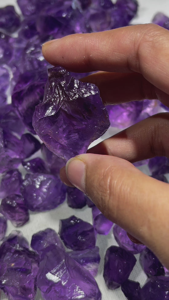 One kg Natural Raw Amethyst Stones for Faceting | Amethyst Uncut Stone ...